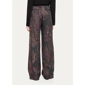 L'AGENCE Livvy Paisley High-rise Straight-leg Trousers