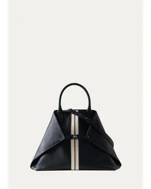 Akris Ai Medium Top Handle Bag - Black