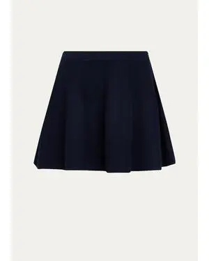 LISA YANG Wren Cashmere Mini Skirt - Navy