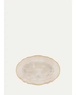 GINORI 1735 Meringa Porcelain Pickle Dish - Brown
