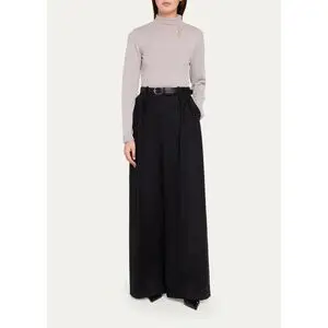 Helmut Lang Asymmetric Button Mock-neck Knit Top