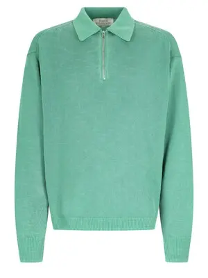 Studio Nicholson Polo In Maglia In Filato Di Carta - Green