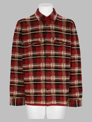 Guest In Residence Overshirt "plaid Work" In Cashmere