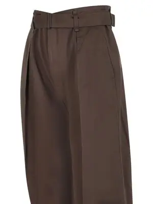 LEMAIRE Pantalone Barrel In Misto Twill Di Cotone