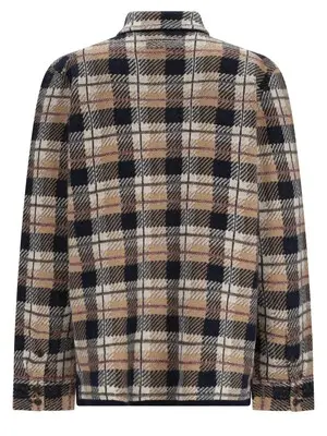 Guest In Residence Overshirt "plaid Work" In Cashmere