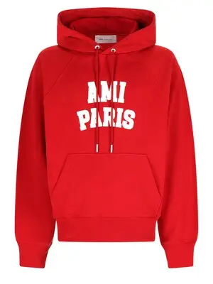 AMI Paris Felpa Con Logo - Black