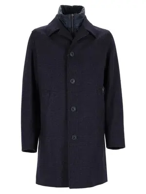 Herno Cappotto In Lana Con Pettorina