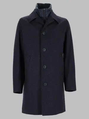 Herno Cappotto In Lana Con Pettorina
