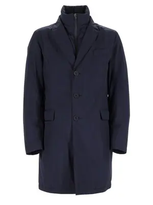 Herno Cappotto In 2 Layer Gore-tex - Blue