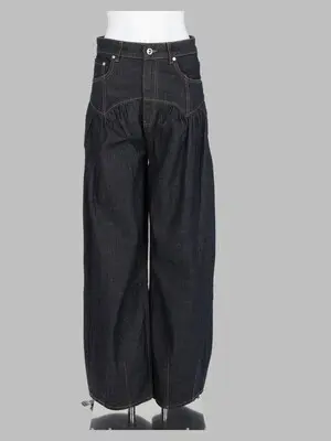 GANNI Jeans A Corsetto In Denim Testurizzato