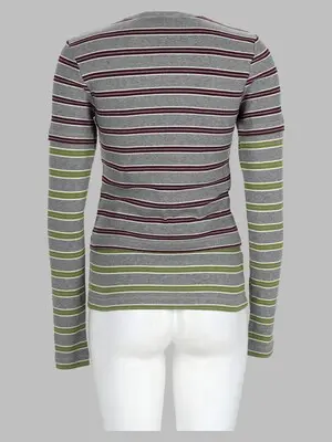 GANNI T-shirt Layered In Cotone