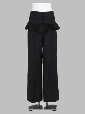 GANNI Pantalone In Lana Calandrata