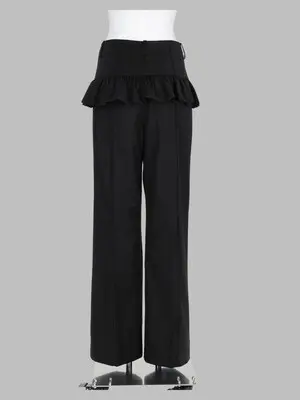 GANNI Pantalone In Lana Calandrata