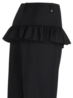 GANNI Pantalone In Lana Calandrata
