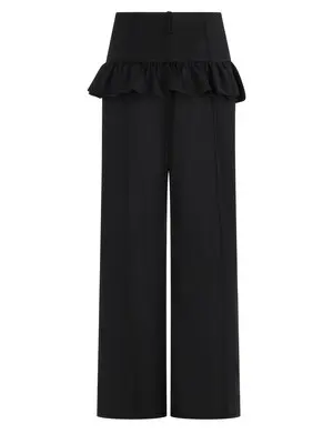 GANNI Pantalone In Lana Calandrata