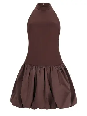 ROTATE BY BIRGER CHRISTENSEN Abito Peplo Mini - Brown
