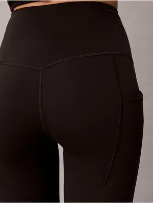 Calvin Klein Soft Sport High Rise Monologo 7/8 Leggings - Black