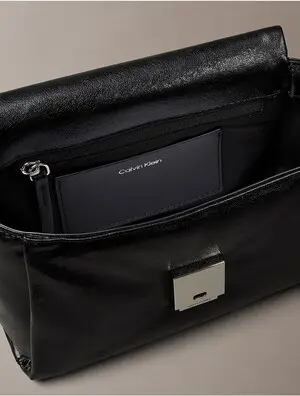 Calvin Klein Emblem Logo Hardware Padded Crossbody Bag
