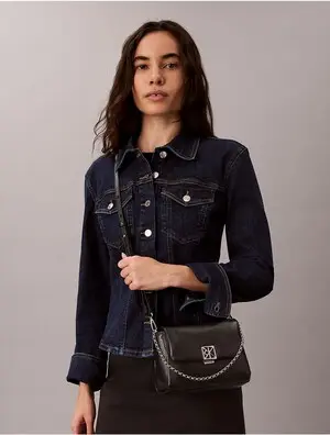 Calvin Klein Emblem Logo Hardware Padded Crossbody Bag