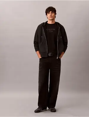 Calvin Klein Monogram Logo Zip Hoodie