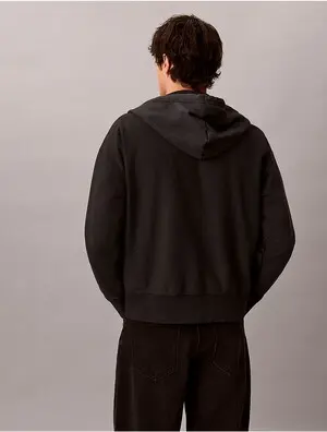 Calvin Klein Monogram Logo Zip Hoodie