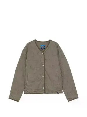 AGNES B. Star-pattern Quilted Jacket - Green