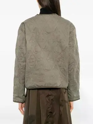 AGNES B. Star-pattern Quilted Jacket - Green