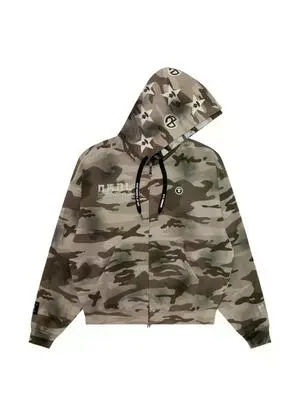 AAPE BY *A BATHING APE X Nomanual Moonface Camo-print Zip-up Hoodie