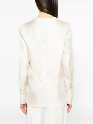 Loulou De Saison V-neck Wrap-front Blouse