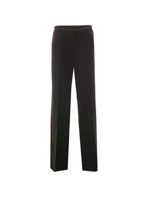 RUE DU BAC Straight-leg Tailored Trousers - Black