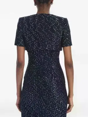 Oscar De La Renta Sequin-embellished Cropped Jacket