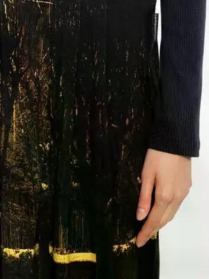 AGNES B. Photo-print Midi Skirt