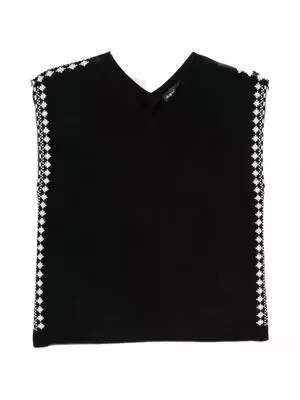 AGNES B. Sleeveless Top - Black