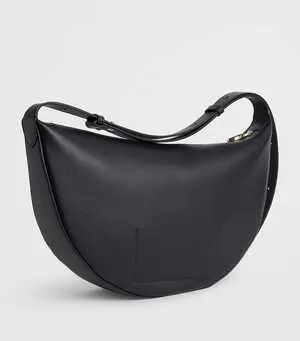 JOSEPH Large Leather Bean Shoulder Bag