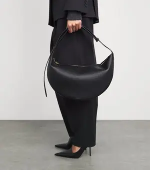 JOSEPH Large Leather Bean Shoulder Bag