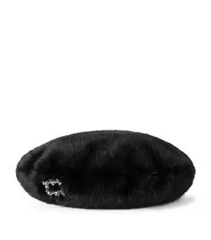 ROGER VIVIER Faux Fur Efflorescence Beret