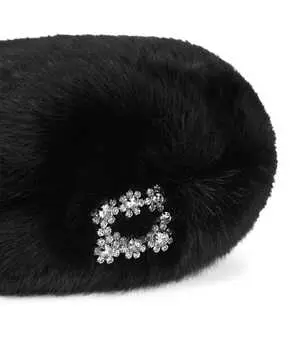 ROGER VIVIER Faux Fur Efflorescence Beret