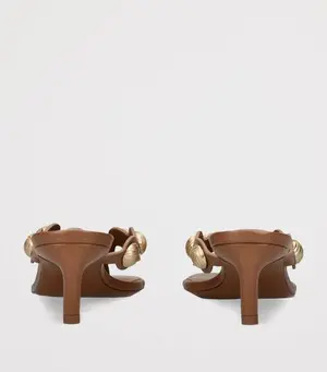 Cult Gaia Leather Anora Heeled Sandals 55