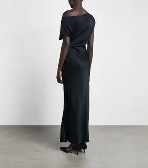 BLAZÉ MILANO Satin Novalis Midi Dress