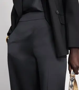 JOSEPH Silk Satin Dijon Trousers