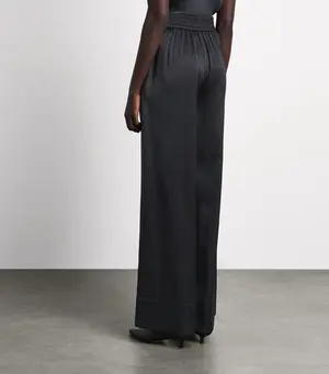 JOSEPH Silk Satin Dijon Trousers