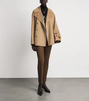 JOSEPH Double-faced Wool-silk Apollo Pea Coat