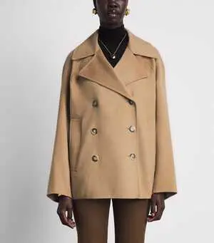 JOSEPH Double-faced Wool-silk Apollo Pea Coat