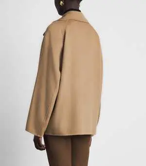 JOSEPH Double-faced Wool-silk Apollo Pea Coat