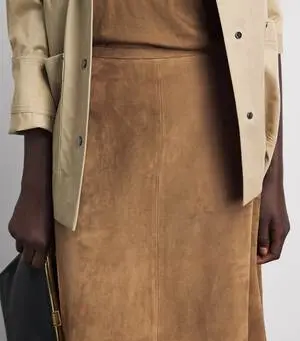 JOSEPH Suede Helius Midi Skirt
