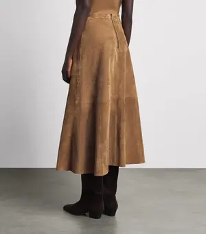 JOSEPH Suede Helius Midi Skirt