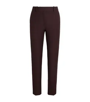 JOSEPH Stretch-gabardine Coleman Trousers - Brown