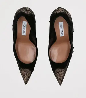AQUAZZURA Velvet Meadow Pumps 105