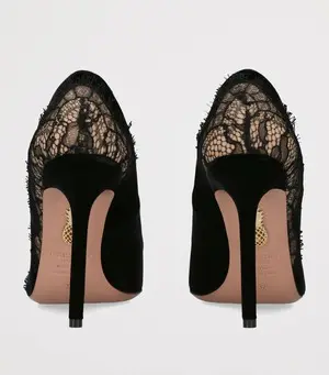 AQUAZZURA Velvet Meadow Pumps 105