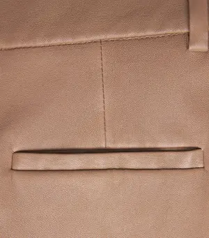 JOSEPH Leather Tafira Flared Trousers